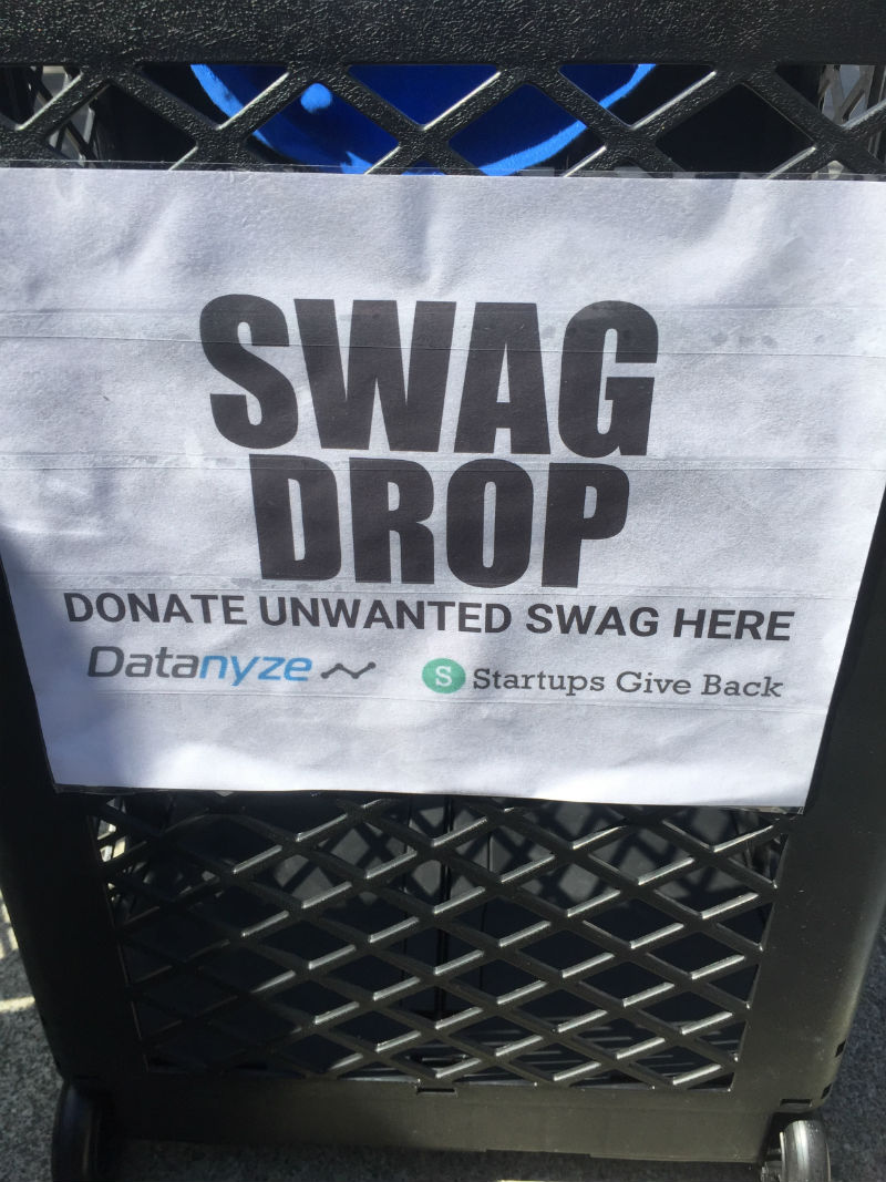 Collecting and Donating Swag at Dreamforce